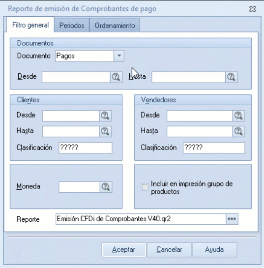 Generar reporte de emisión de CFDI de comprobantes de pago - Portal de ...