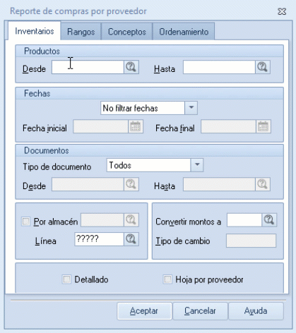 Generar Reporte de Compras por proveedor - Portal de Clientes Siigo Aspel