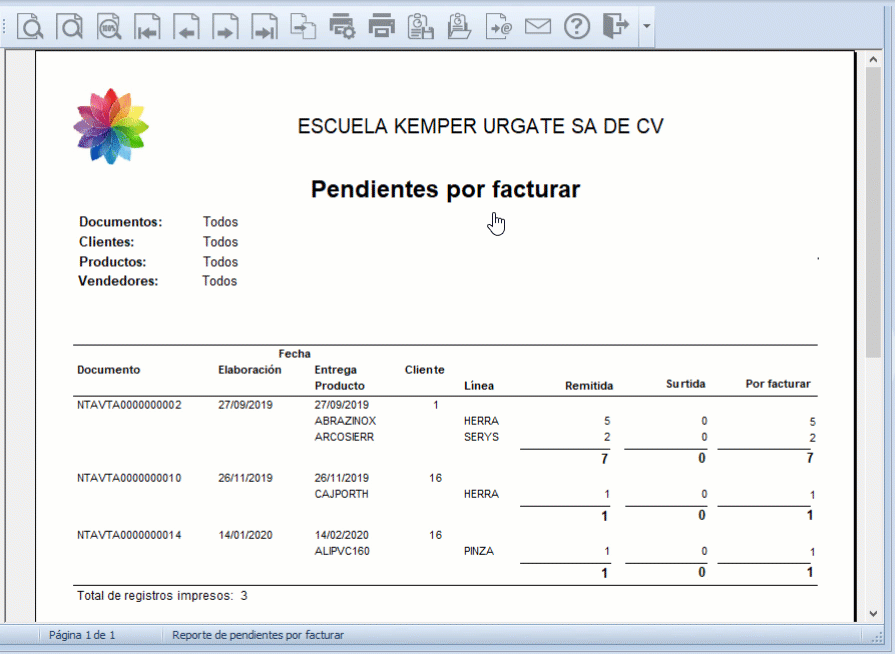 Generar reporte de pendientes por facturar - Portal de Clientes Siigo Aspel