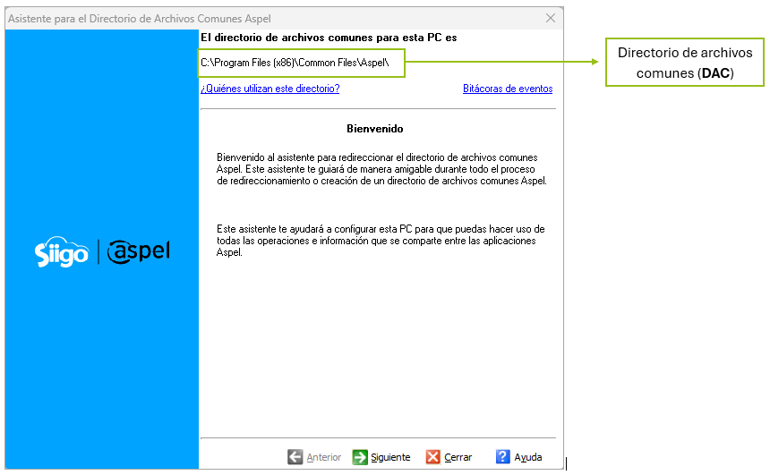 Identificar las características del DAC - Portal de Clientes Siigo Aspel